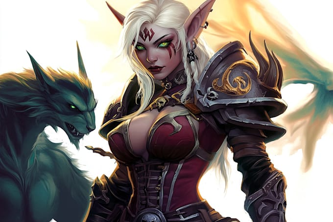 Create fanart the warcraft and dnd character by Kirarry | Fiverr