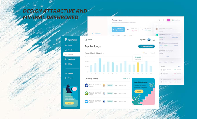 Design custom dashboard design, admin panel, crm and saas by Muntazir_d | Fiverr
