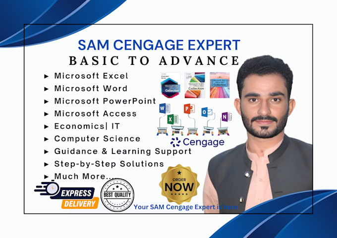 Do your sam cengage and ms office projects by Junaied_51 | Fiverr