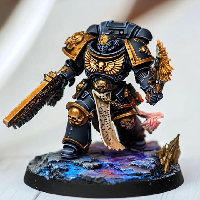 Paint your warhammer 40k, sigma and dnd miniatures by Drunlcon | Fiverr