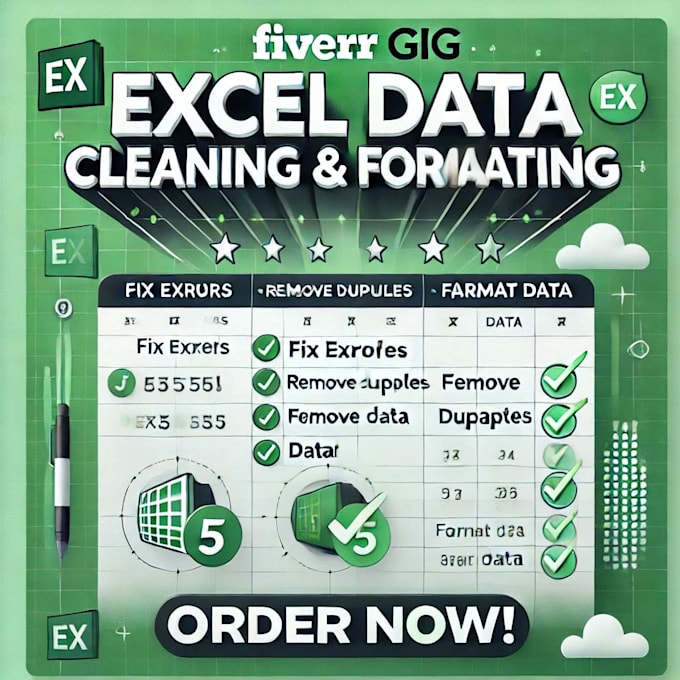 Clean and organize your excel data for better insights and efficiency by Roneydas3333 | Fiverr