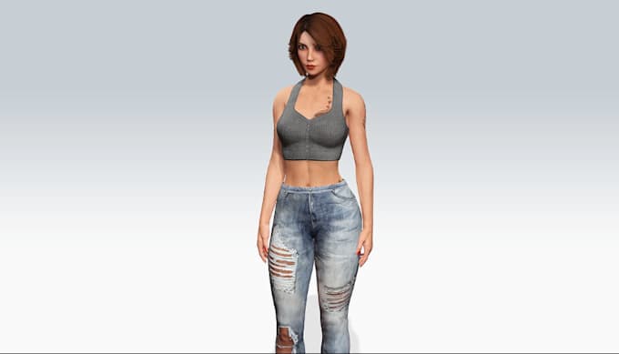 Design 3d game character,unreal engine,hyper realistic model,texture 3d, animate by ...