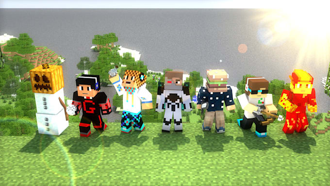 Create custom minecraft skin minecraft character art skin and outfit ...