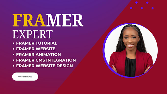 Design framer website framer developer framer animation fix framer tutorial by Debby_jean1 | Fiverr