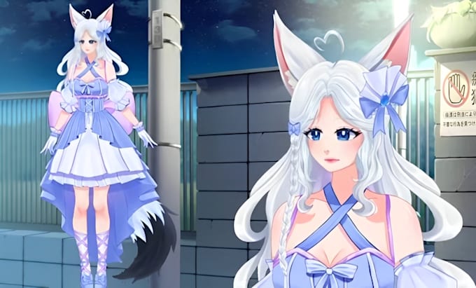 Design and rig vtuber commission vtuber avatar 2d vtuber vtube in 2d ...