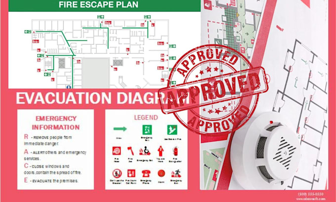 Create emergency evacuation plan, fire safety plan, emergency exit ...
