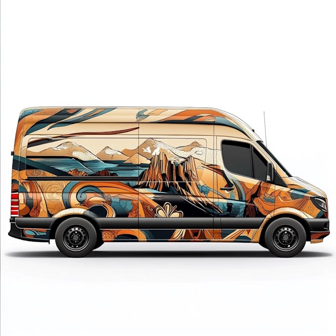 Do unique car wrap, van wrap design, truck wrap, by Keiraholland | Fiverr