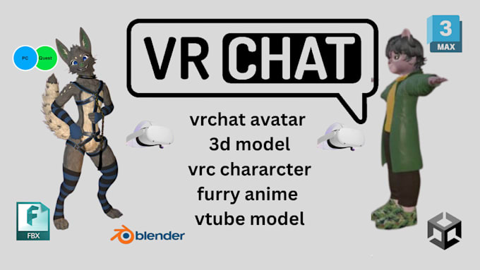 Model you a 3d model avatar pc and quest vrc character by Bryanvrdavid | Fiverr