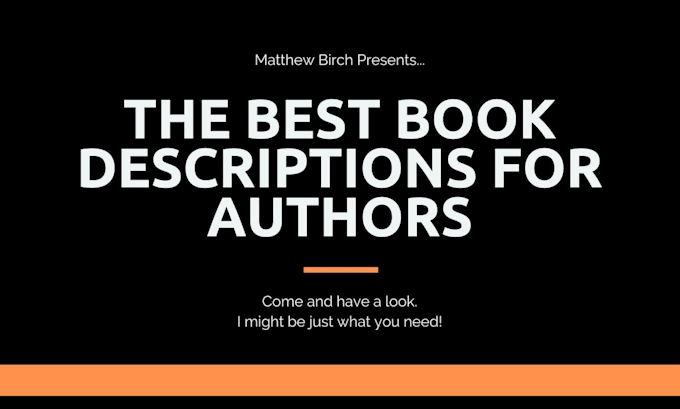 Write a riveting and irresistible book description by Matthewbirch245 ...