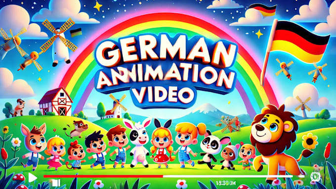 Make german animation kids video, 3d animation, nursery rhymes ...
