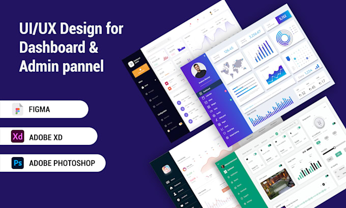 Design ui ux crm dashboard and admin panel ui by Singhagzone227 | Fiverr