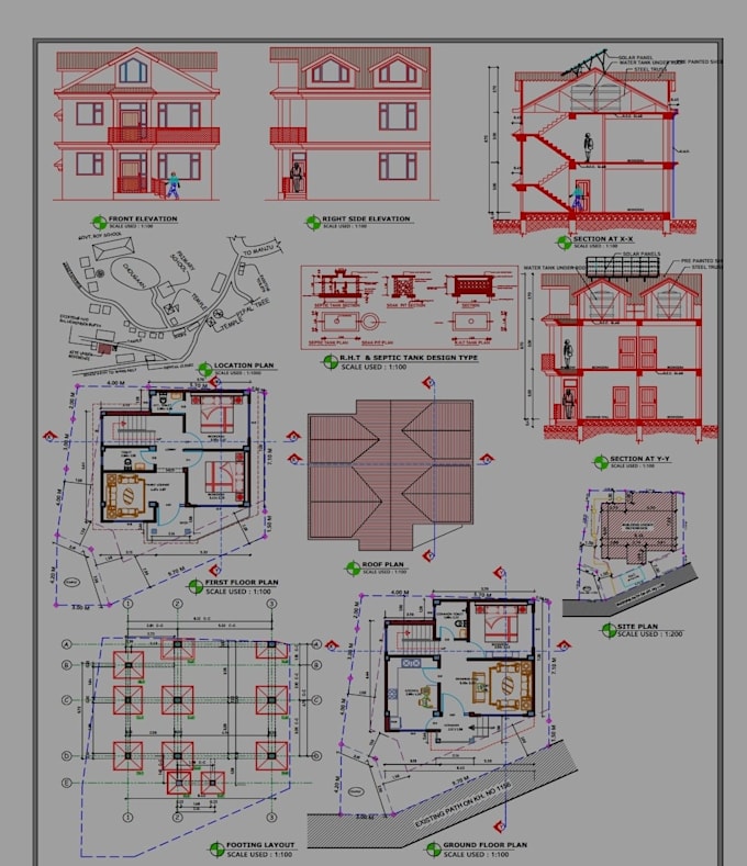 Draw 2d construction drawing and floor plan in autocad by Sandeep_map ...