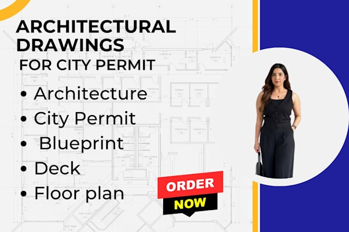 Create city permit drawings site plans and floor plan for approval by ...