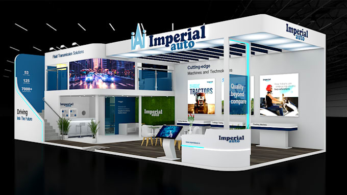 Design an eye catching 3d exhibition booth for your event by ...
