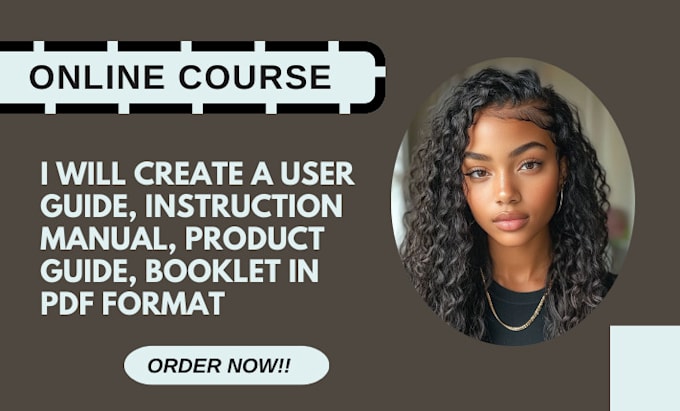 Create a user guide, instruction manual, product guide, booklet in pdf format by Lindasophie2 ...