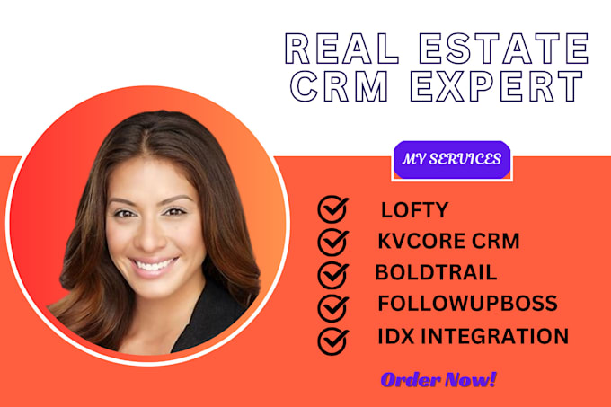 Setup and manage real estate crm lofty crm kvcore follow up boss chime ...