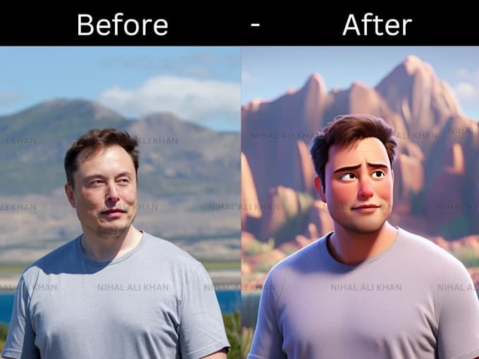 Turn your photos into stunning pixar style cartoons by Nehal_logod | Fiverr
