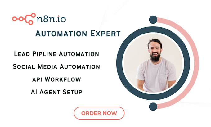 Create custom n8n workflow and ai agents automation by James_m101 | Fiverr