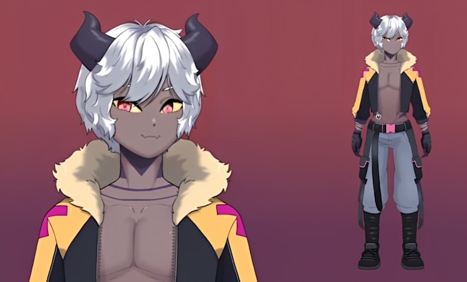 Draw rig 2d vtuber model vtube vtuber character vtuber commission ...