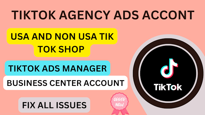 Create us tik tok agency account setup us tiktok shop ads for non usa resident by Noaholi5 | Fiverr