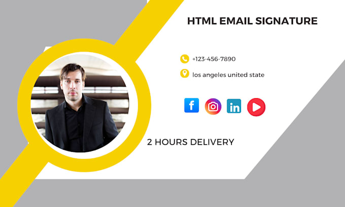 Do clickable htm signature outlook signature gmail signature animated ...