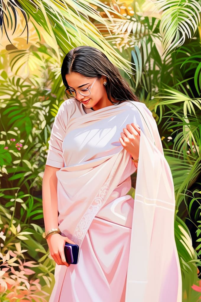 Draw high resolution smudge art portrait digital painting by ...