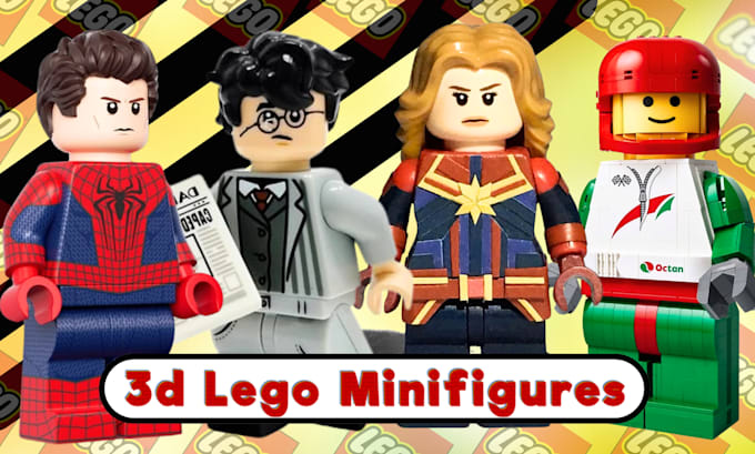 Create custom 3d lego minifigures, models, decals for 3d printing and ...