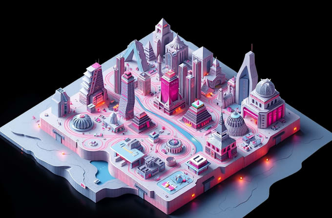 Create a professional isometric map by Arianholt | Fiverr