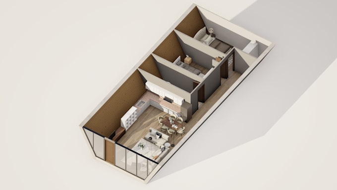Render isometric 3d floor plan with lumion and revit by Dcshin48 | Fiverr