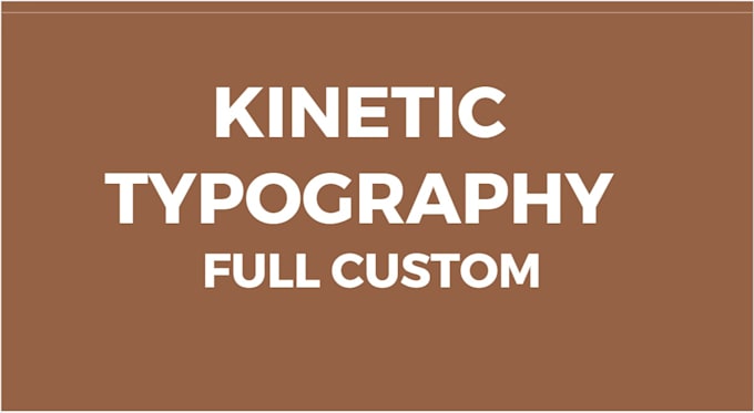 Do minimalist kinetic typography, motion 2d and 3d graphics animated ...