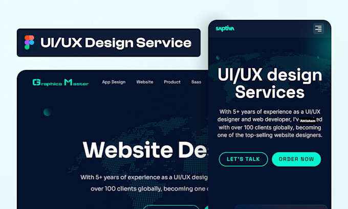 Do ui ux, website ui ux, homepage, app ui ux, dashboard design, landing page by Alishhan | Fiverr
