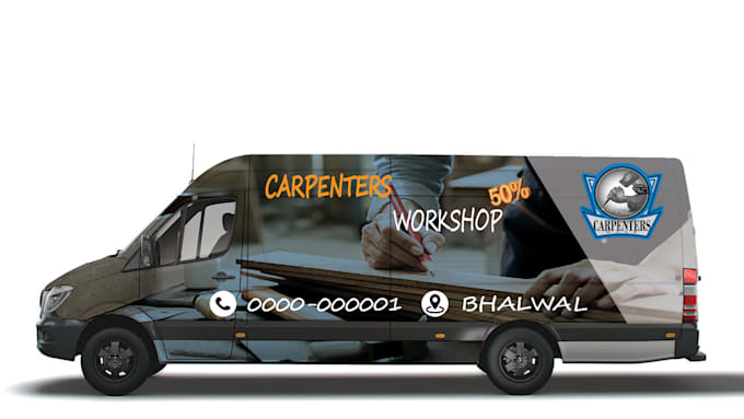 Eye catching vehicle wrap, van wrap, truck wrap by Drsafdarrph | Fiverr