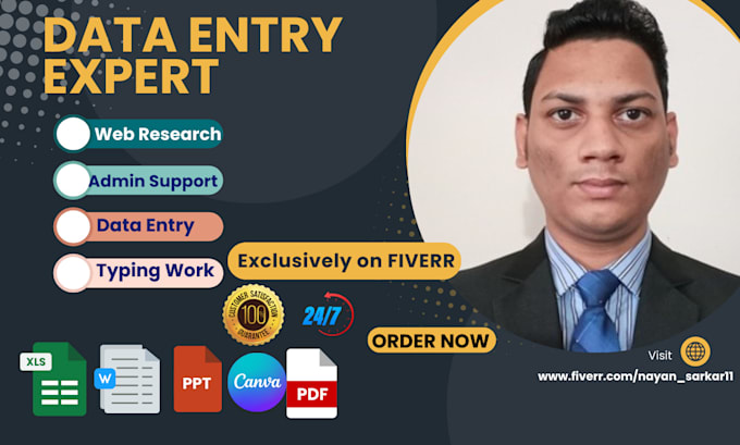 Be your data mining, data entry, data formatting and pdf to excel ...