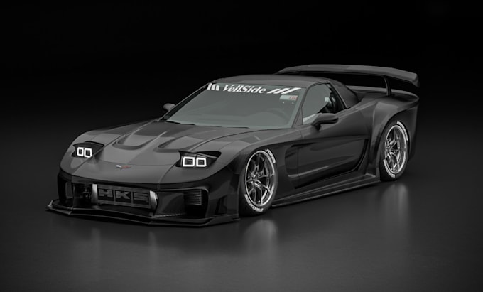 Upgrade 3d mid poly,low poly car for game,minecraft vehicle body kit,simracing by Temuje | Fiverr