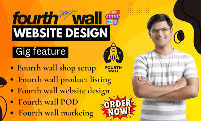 Fourth wall website fourthwall shop setup, fourthwall pod website redesign, etsy by ...