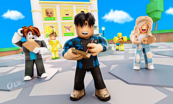 Make you a high quality 3d roblox gfx, vfx, roblox character by ...