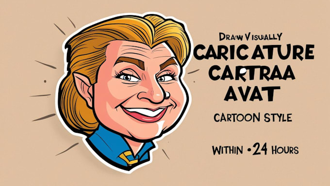 Draw caricature avatar portrait cartoon in 24 hours by Crilup | Fiverr