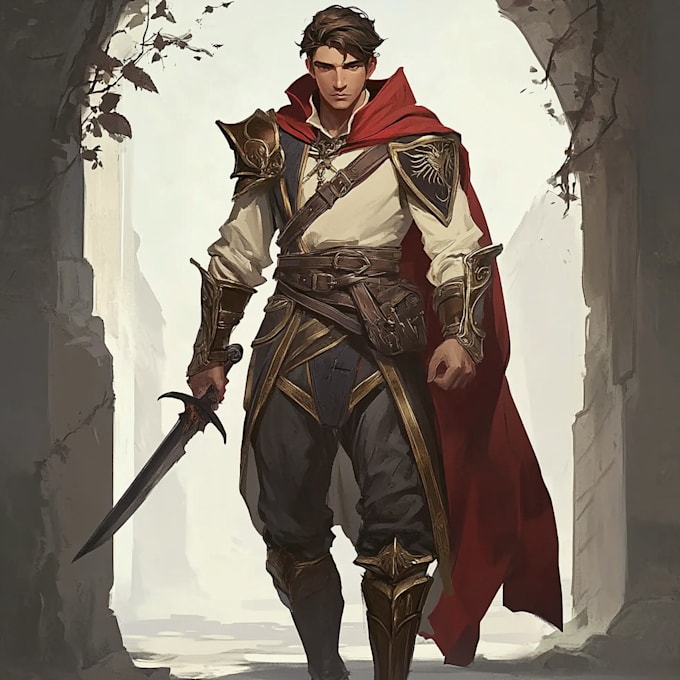 Draw dnd, fantasy character and dnd character art for you by Marissons ...
