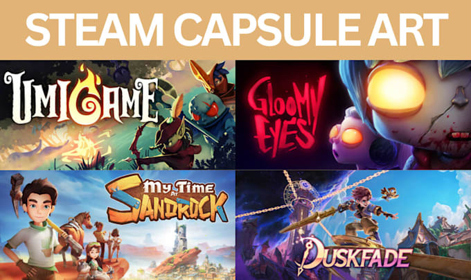 Be steam capsule artist steam game capsule art design steam page ...
