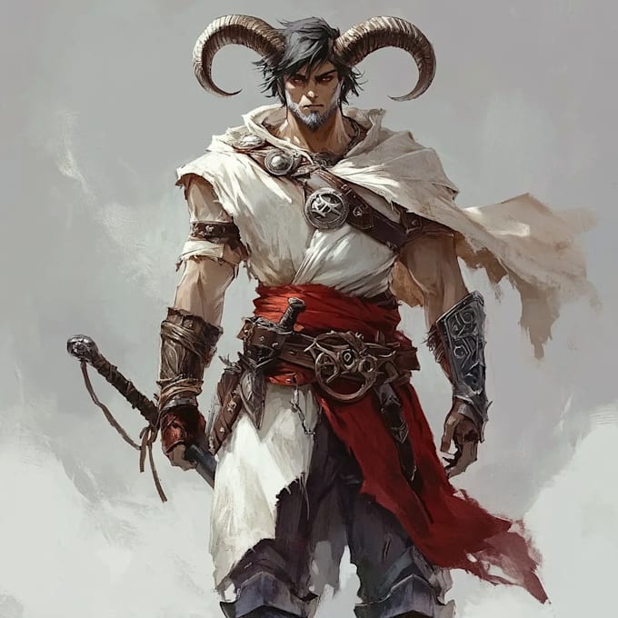 Design character drawings for dnd fanart by Shanbriggan | Fiverr