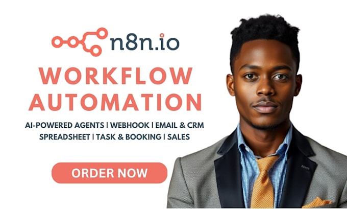 N8n ai native workflow automation ai agent assistant task crm leads form trigger by ...
