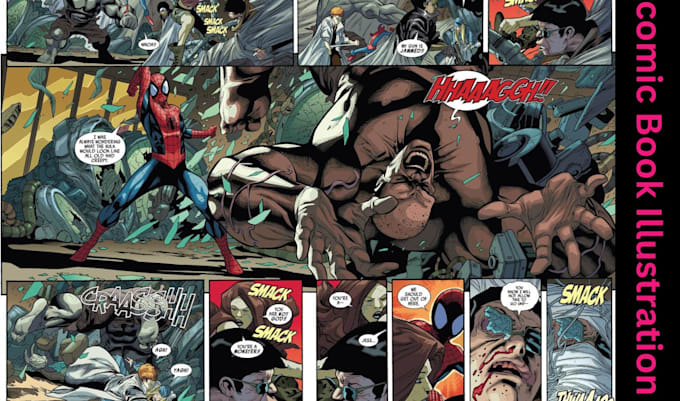 Draw manga page, comic page,graphicnovel, retro comic page,vintage ...