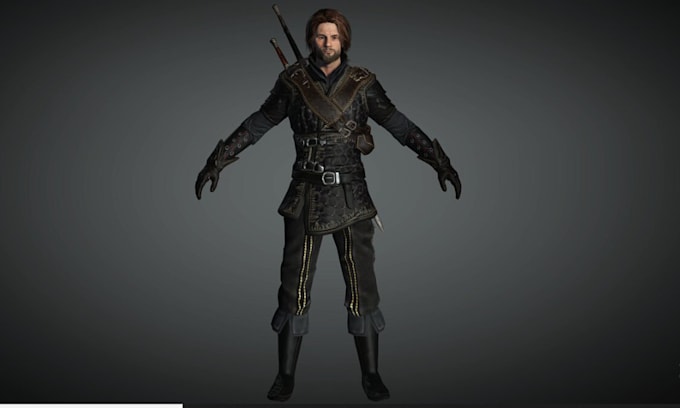 3d cloth changing ue5 model,character model,3d vrchat avatar,loop ...