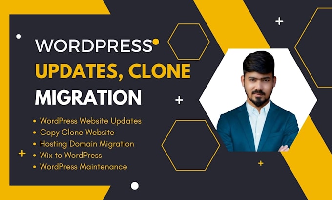 Wordpress website updates, backups, copy clone website, migration and ...