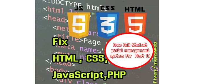 Fix bug on your html, css, javascript and php by Mansweb | Fiverr Fix bug on your html, css, javascript and php by Mansweb | Fiverr