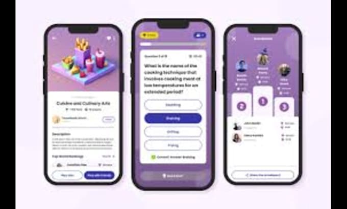 Develop quiz app with admin panel for android and ios by Frankdann | Fiverr