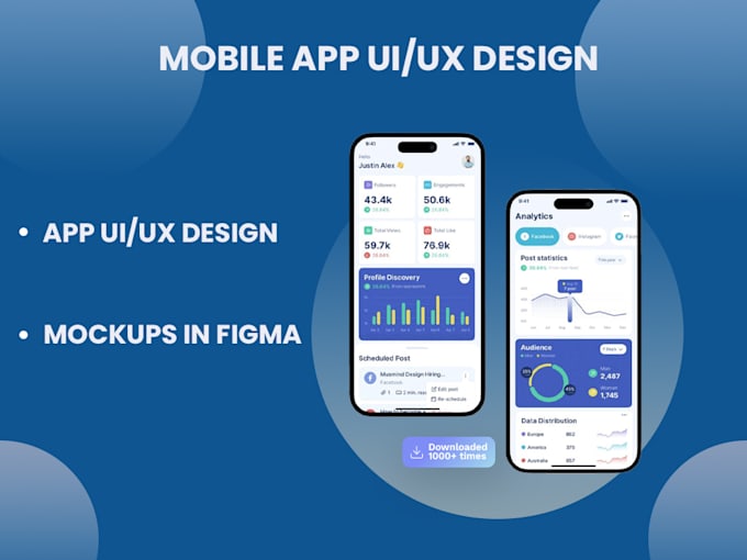 Do mobile app ui ux design, ios and android app ui ux in figma by Shakirahmed912 | Fiverr