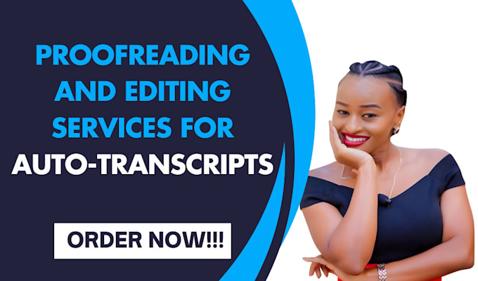 Proofread and edit auto transcripts for errors in 24 hours by Doreen_w1 | Fiverr