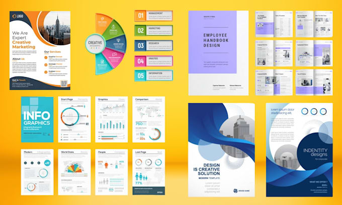 Design a catchy brochure, handbook, flyer and extraordinary infographic ...