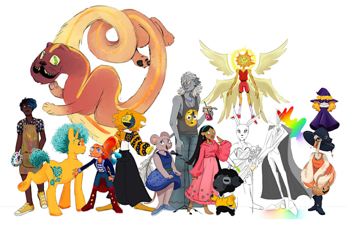 Create unique character designs for your creative projects by Alissa ...